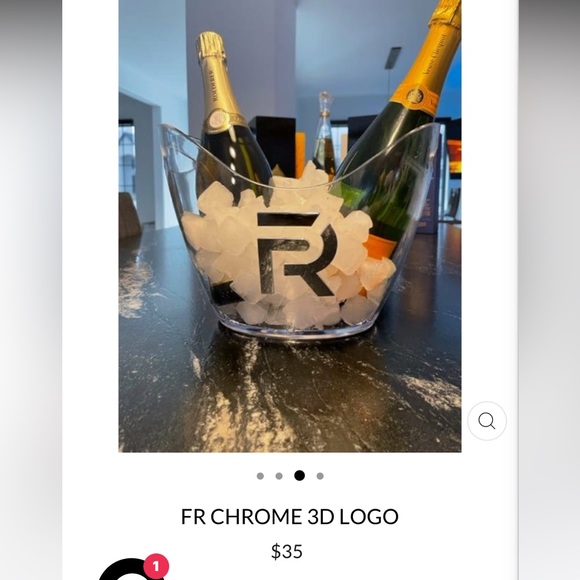 fkn rich | Accessories | Fkn Rich 3d Chrome Logo Sticker | Poshmark